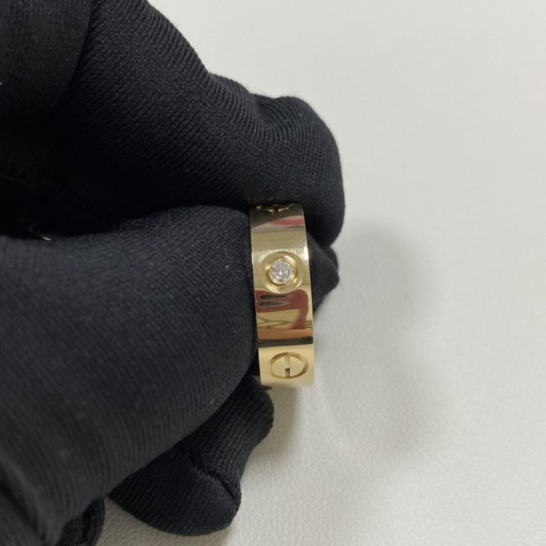 Replica Cartier Love Ring 18K Yellow Gold 3 Diamonds - Design Your Own ...